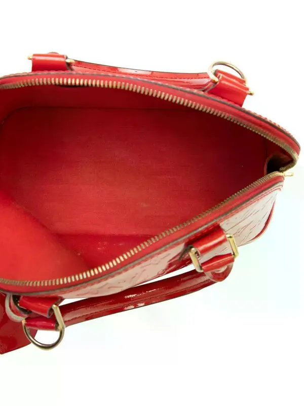 LOUIS VUITTON 2014 Monogram Vernis Alma Bb Satchel