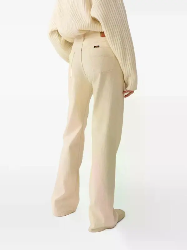 LOIS Lindsay Logo-patch Wide-leg Jeans