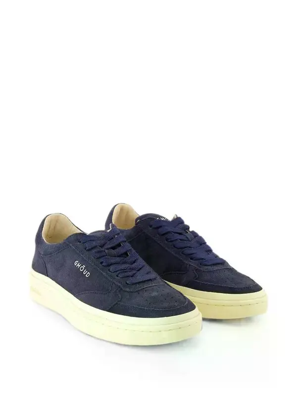 GHOUD VENICE Logo Embroidered Suede Sneakers