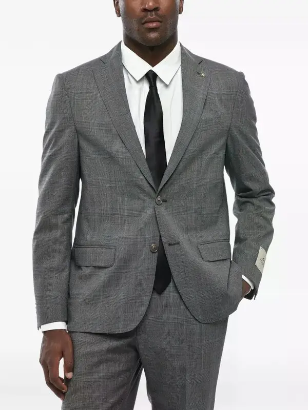 Corneliani District Check Virgin Wool Suit