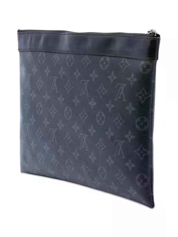 LOUIS VUITTON Monogram Eclipse Discovery Pochette Gm Clutch Bag