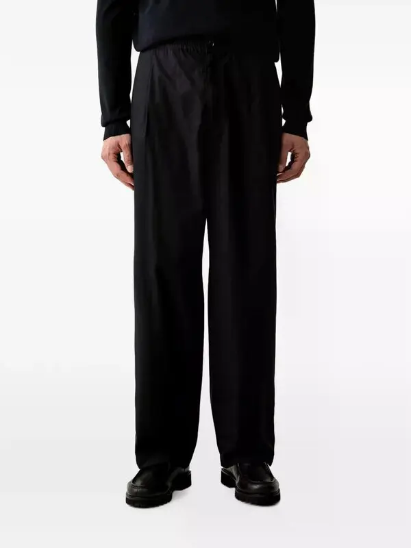 Emporio Armani Regular-fit Cotton-poplin Trousers