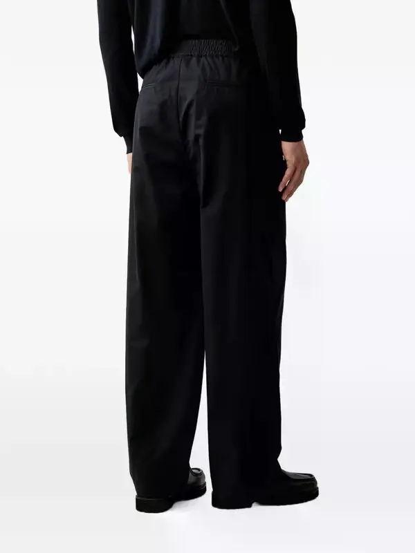 Emporio Armani Regular-fit Cotton-poplin Trousers