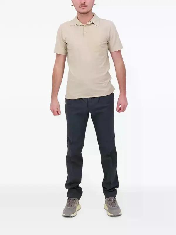 SLOWEAR Seersucker Drawstring Tapered Trousers