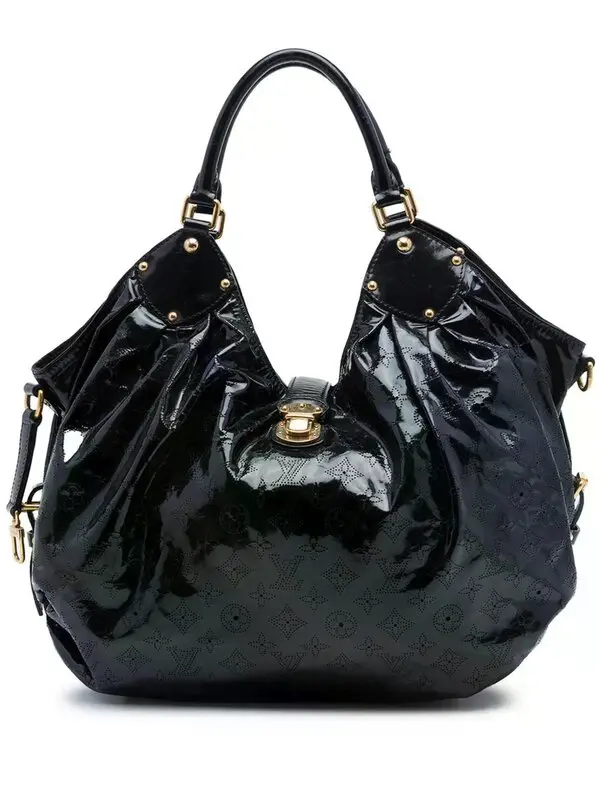 LOUIS VUITTON Monogram Vernis Mahina Surya Xl Hobo Bag - Black