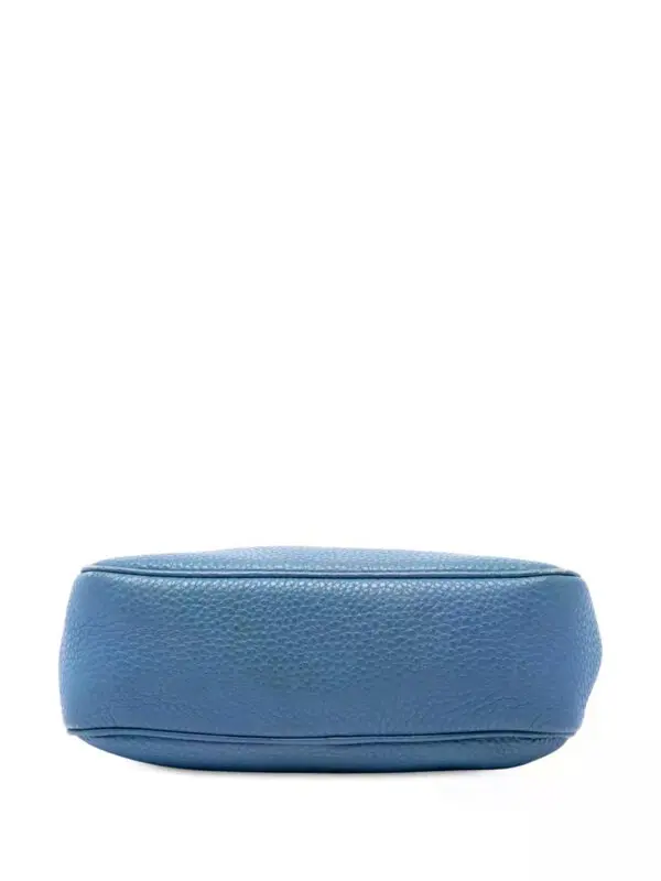 Prada Vitello Daino Pochette Shoulder Bag - Blue