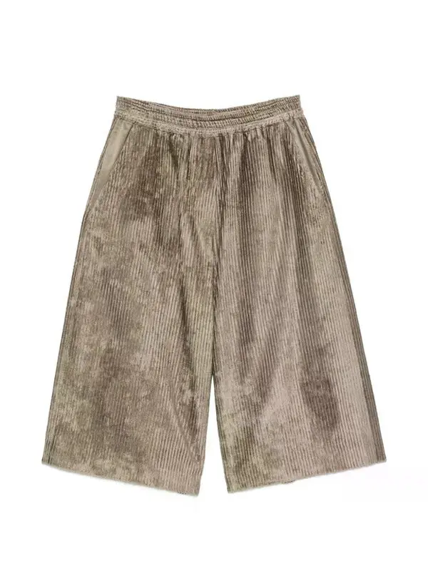 ALYSI Corduroy-effect Knee-length Shorts
