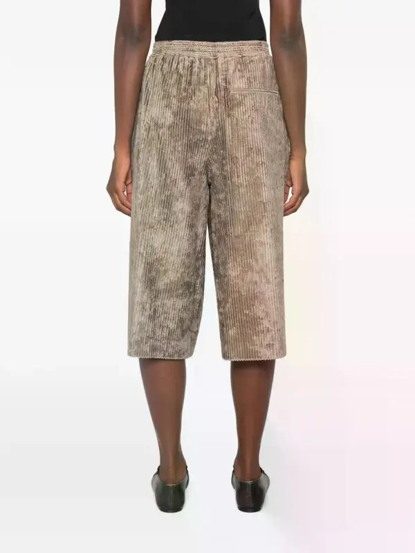 ALYSI Corduroy-effect Knee-length Shorts