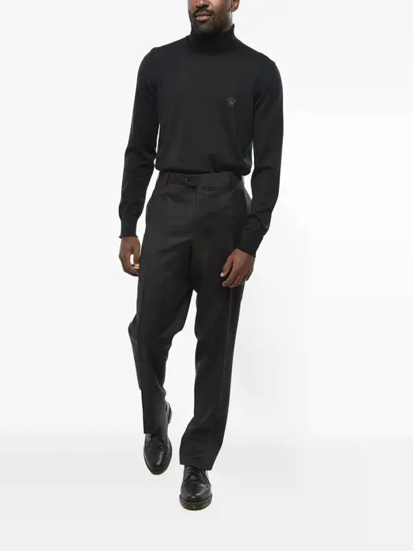 Corneliani Checked Flat-front Trousers