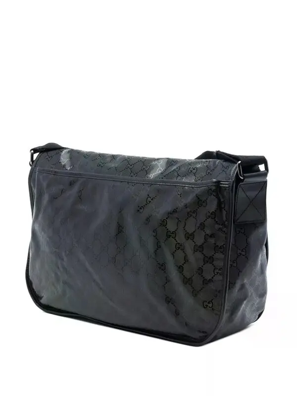 Gucci Gg Imprimé Messenger Bag - Black