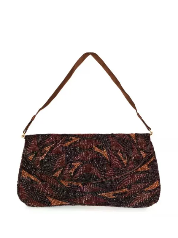Vintage Beaded Pattern Shoulder Bag