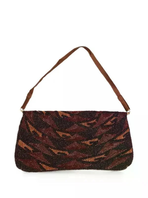 Vintage Beaded Pattern Shoulder Bag