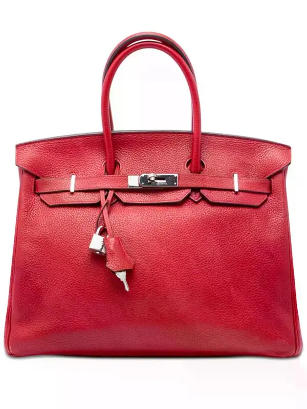 Hermès Togo Birkin 35 Handbag - Red