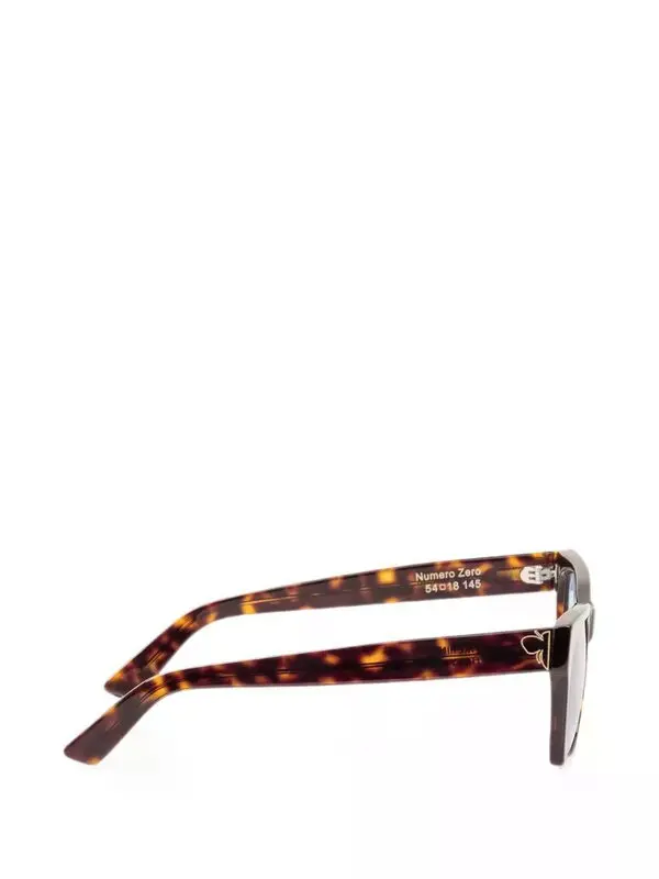 FACE.HIDE Numero Zero Square Frame Sunglasses