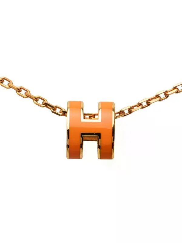 Hermès Pop H Pendant Necklace - Orange