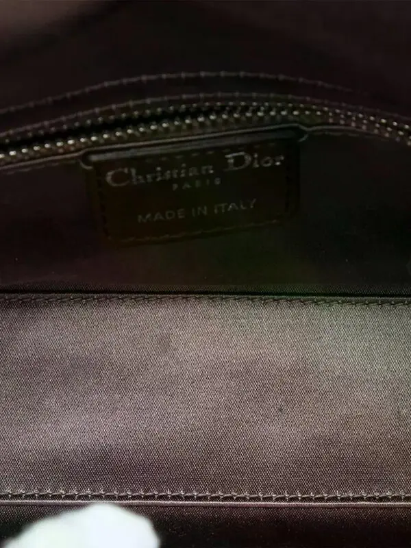 Dior 2007 Mini Satin Cannage Crystal Embellished Lady Satchel