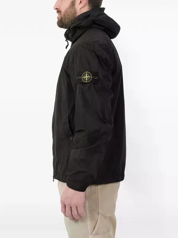Stone Island Logo-patch Hooded Jacket