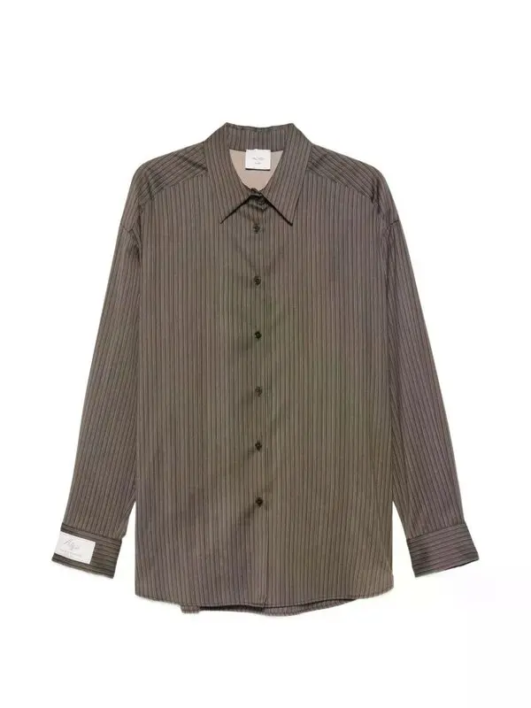 ALYSI Striped Long-sleeve Shirt