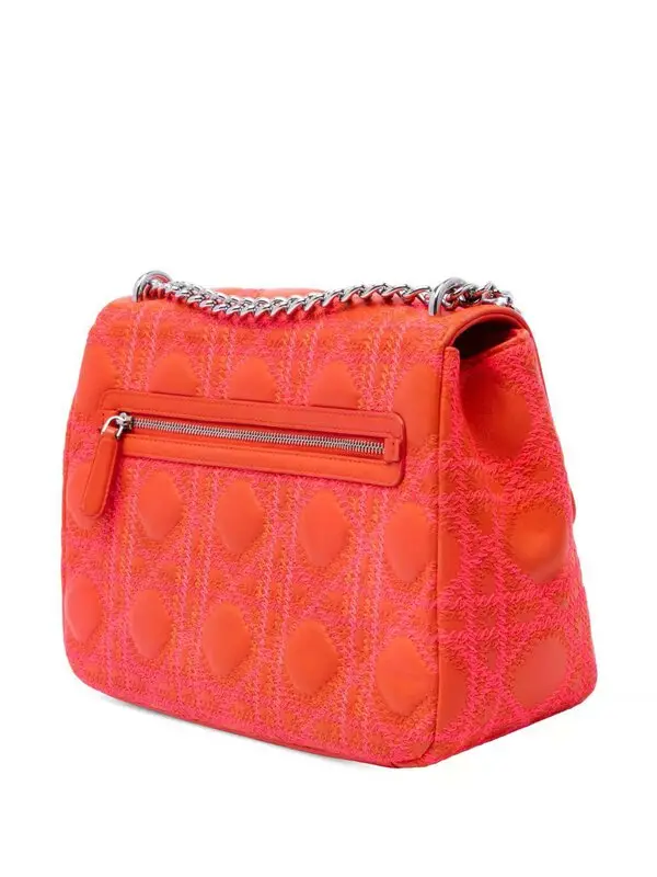 Dior Medium Embroidered Lambskin Cannage Miss Flap Shoulder Bag