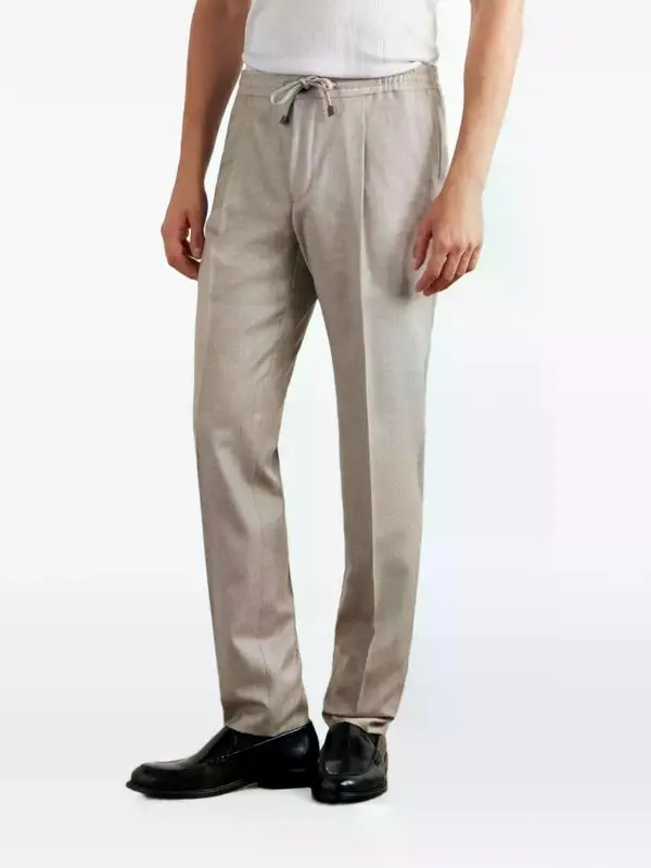 SLOWEAR Pleated Drawstring-waist Trousers