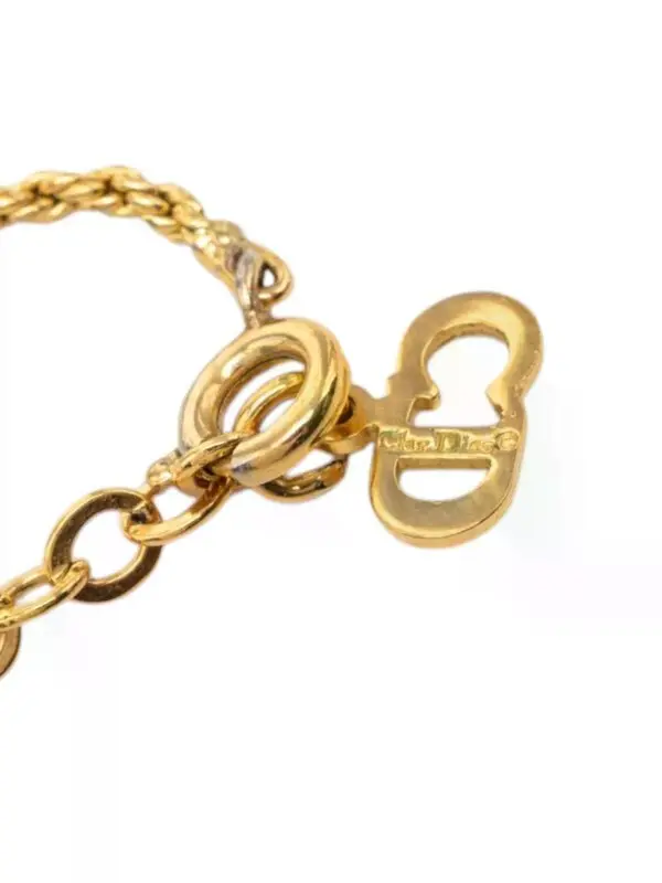 Dior Plated Cd Logo Pendant Necklace