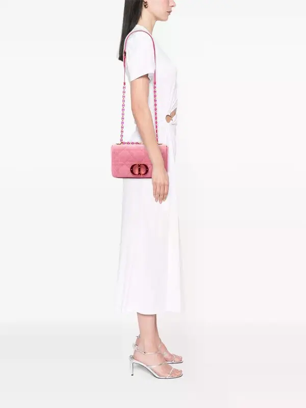 Dior 2022 Medium Denim Macrocannage Caro Bag