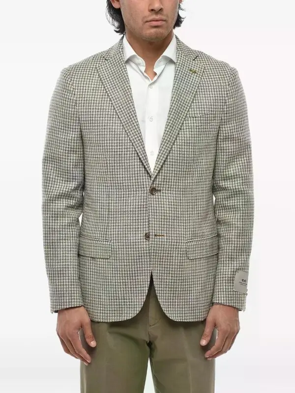 Corneliani Houndstooth Single-breasted Blazer