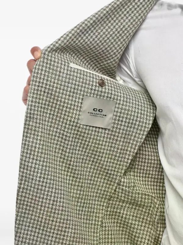 Corneliani Houndstooth Single-breasted Blazer