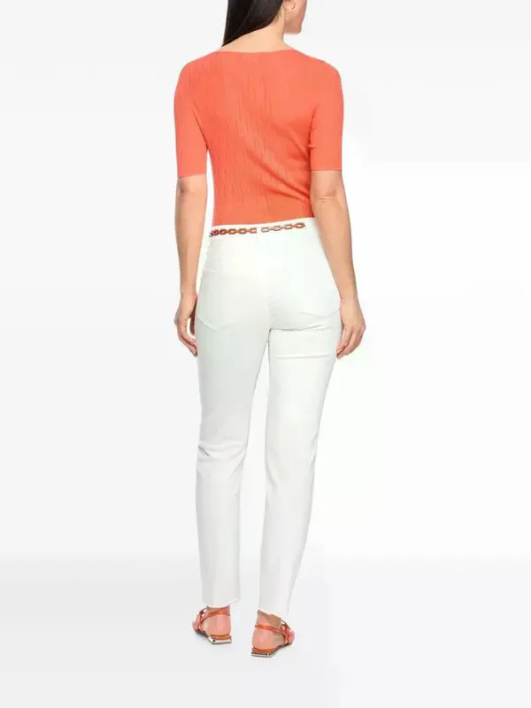 MARCCAIN Faro Chain Detail Frayed Hem Jeans