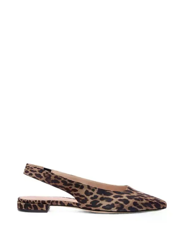 STUART WEITZMAN Stassi Leopard-print Slingback Pumps