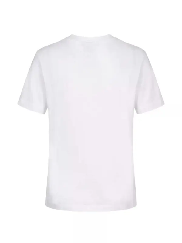 MSGM Bead-embellished Floral Motif T-shirt