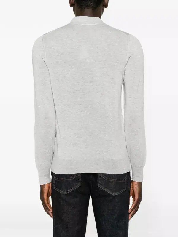 Canali Quarter-zip Knitted Polo Shirt