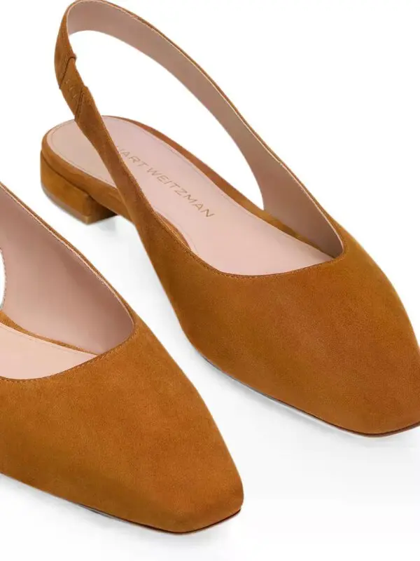 STUART WEITZMAN Stassi Pointed-toe Slingback Pumps