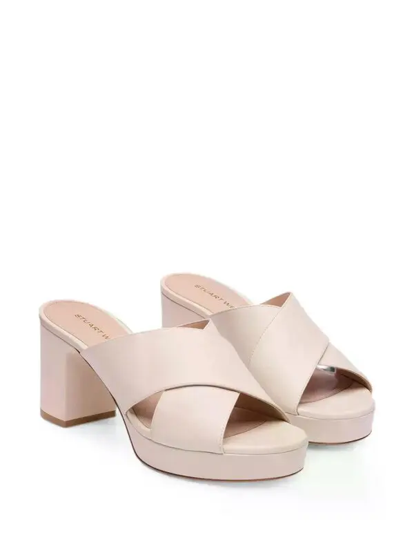 STUART WEITZMAN Dayna Crossover-straps Platform Sandals