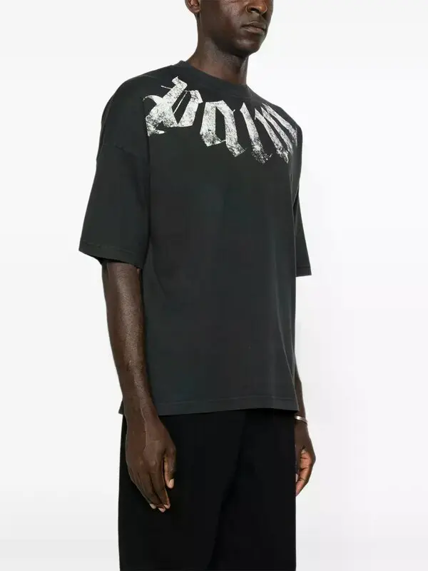 Palm Angels Big Neck Logo Printed T-shirt