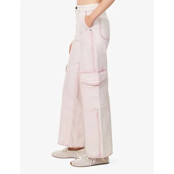 GANNI Multi-pocket Straight-leg Denim Jeans