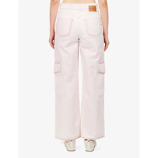 GANNI Multi-pocket Straight-leg Denim Jeans