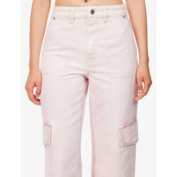 GANNI Multi-pocket Straight-leg Denim Jeans