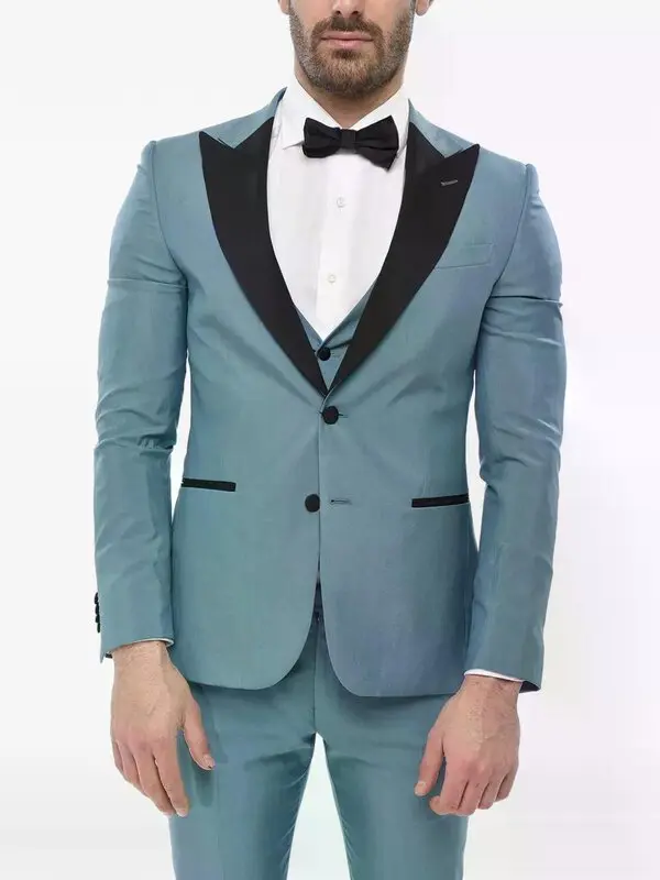 Corneliani Contrast-trim Single-breasted Suit