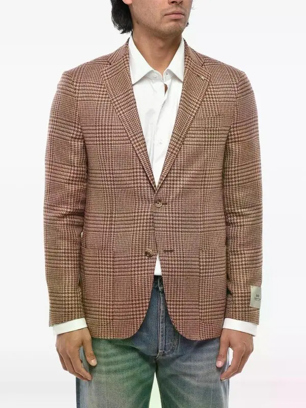 Corneliani Single-breasted Plaid Blazer