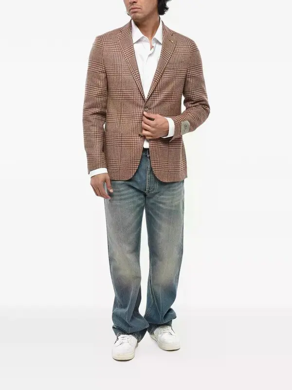Corneliani Single-breasted Plaid Blazer