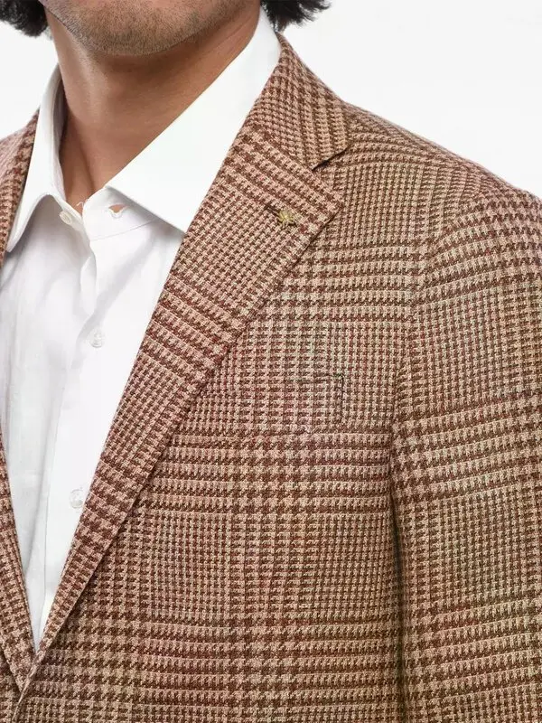 Corneliani Single-breasted Plaid Blazer