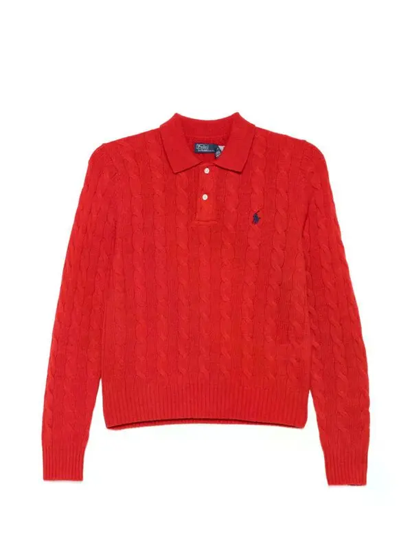 Polo Ralph Lauren Cable-knit Polo Sweater - Red