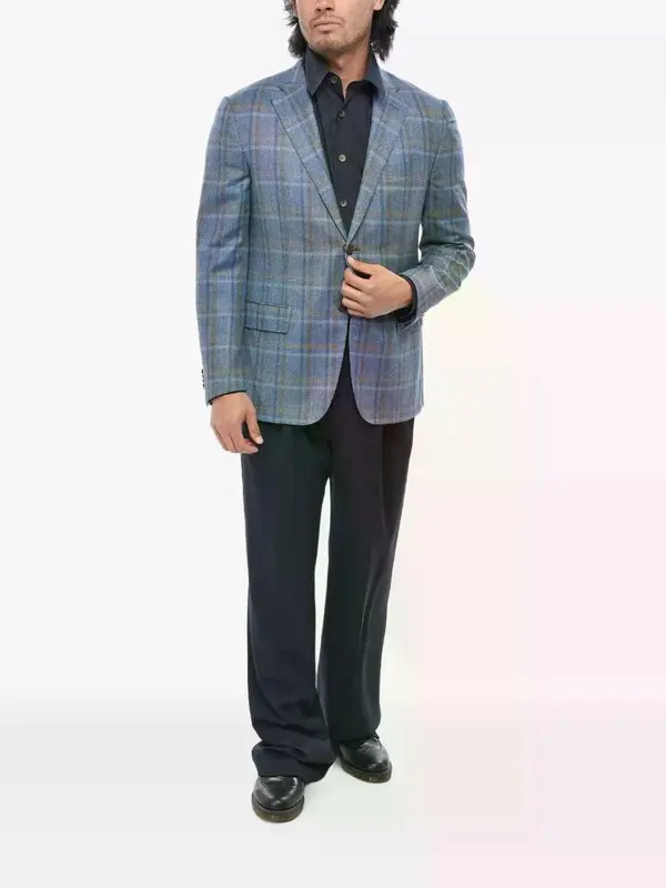 Corneliani Checked Single-breasted Blazer