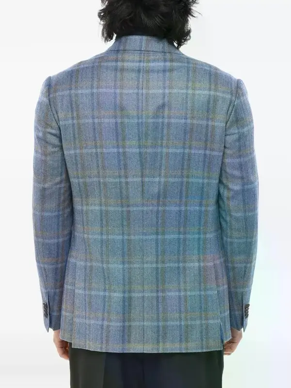 Corneliani Checked Single-breasted Blazer