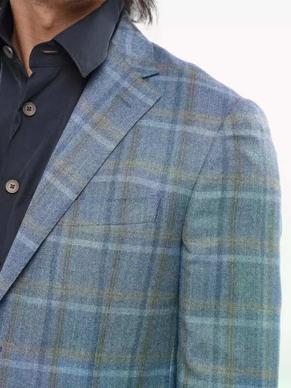 Corneliani Checked Single-breasted Blazer