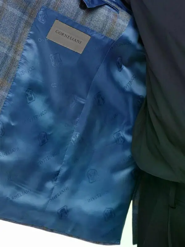 Corneliani Checked Single-breasted Blazer