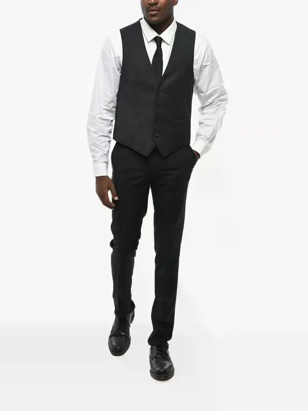 Corneliani Button-fastening Wool Waistcoat