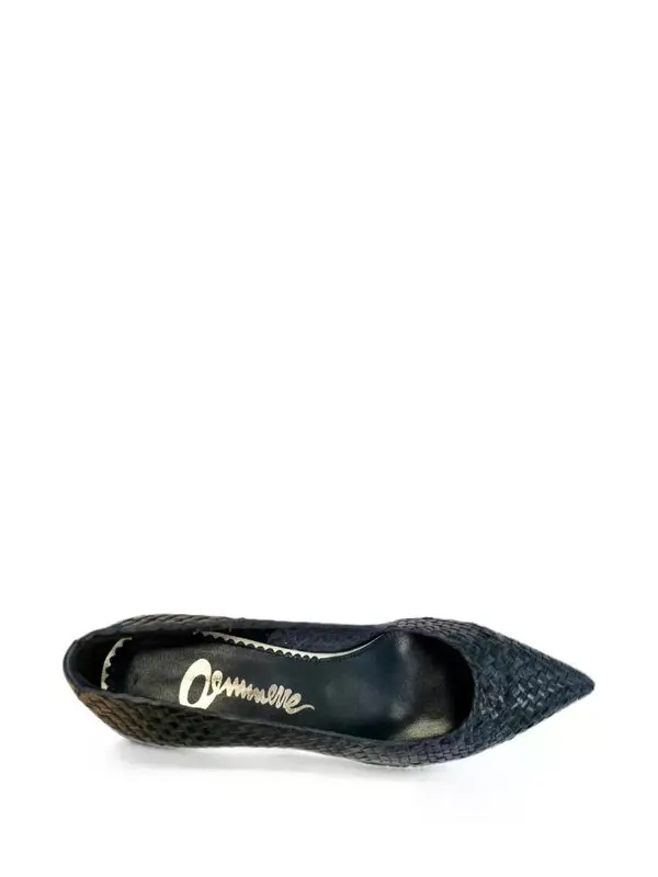 LA ROSE Carol Woven Heeled Pumps
