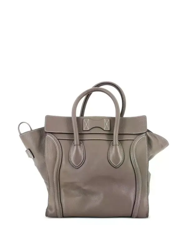 Celine Luggage Bag Grainy Leather Mini Tote Bag